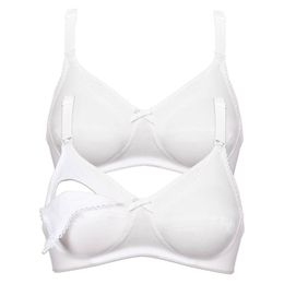 SuSa 2er Pack Still BH Topsy in Weiss | Gr.: 80B