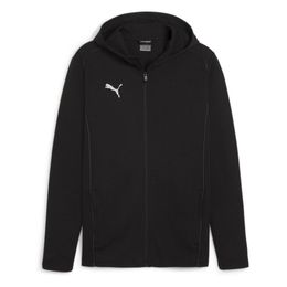 Puma Trainingsjacke "TeamFinal CasuaLongsleeve Hooded Jacket" in Schwarz | Gr.: XL
