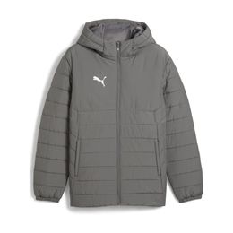 Puma Trainingsjacke "TeamADDITIONS Hooded Padded Jacket" in Grau | Gr.: XL