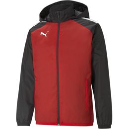 Puma Trainingsjacke "TeamLIGA All Weather Jacket" in Rot | Gr.: L