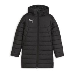 Puma Winterjacke "TeamFinal Bench Jacket Jr" in Schwarz | Gr.: 164