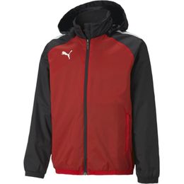 Puma Trainingsjacke "TeamLIGA All Weather Jacket Jr" in Rot | Gr.: 140
