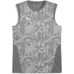 Puma Sportshirt "TeamCUP Training Sleeveless Jersey" in Grau | Gr.: L