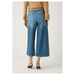 More & More More & More weite, verk&uuml;rzte Culotte in middle blue denim | Gr.: 36