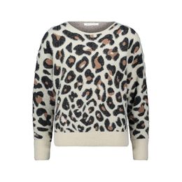 BETTY & CO BETTY & CO Strickpullover mit U-Boot-Ausschnitt in Wei&szlig;/Schwarz | Gr.: 40