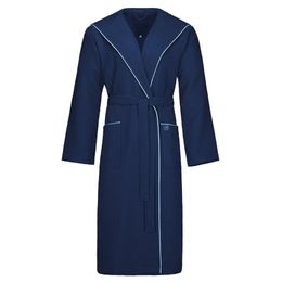 Vossen Bademantel mit Kapuze in marine blau | Gr.: XL