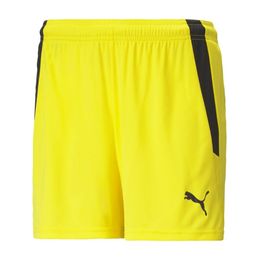Puma Sporthose "TeamLIGA Shorts W" in Gelb | Gr.: M
