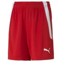 Puma Sporthose "TeamLIGA Shorts Jr" in Rot | Gr.: 152