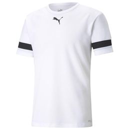 Puma Sportshirt "TeamRISE Jersey" in Wei&szlig; | Gr.: M