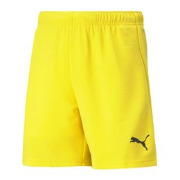 Puma Sporthose "TeamRISE Short Jr" in Gelb | Gr.: 152