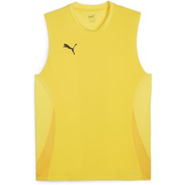 Puma Sportshirt "TeamGoal Sleeveless Jersey" in Gelb | Gr.: XXL