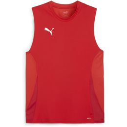 Puma Sportshirt "TeamGoal Sleeveless Jersey" in Rot | Gr.: S