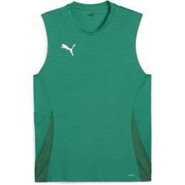 Puma Sportshirt "TeamGoal Sleeveless Jersey" in Grün | Gr.: S