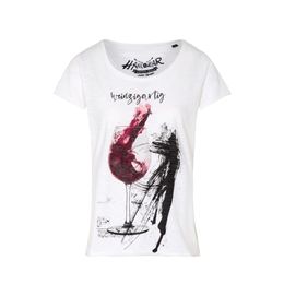 HANGOWEAR T-Shirt WEINZIGARTIG in wei&szlig; | Gr.: XL