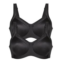Anita 2er Pack Schwangerschafts-BH Basic in Schwarz Schwarz | Gr.: 70B