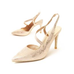 Montevita Pumps Schuh mit Absatz Viva2 in Gold | Gr.: 38