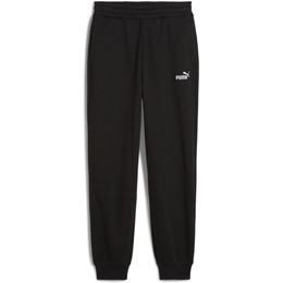 Puma Sporthose "ESS Small No.1 Logo Comfort High-Waist Sweatpants FL cl" in Schwarz | Gr.: S