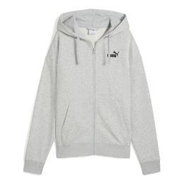 Puma Jacke "ESS Small No.1 Logo Comfort Full-Zip Hoodie TR" in Grau | Gr.: XL