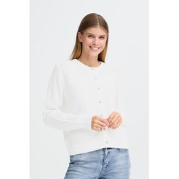 oxmo Strickjacke OXBMMOMA CARDIGAN in Weiß | Gr.: XXL