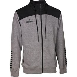 Derbystar Kinder Hoodie "Kapuzen-Sweatjacke Ultimo V23" in Grau | Gr.: 152