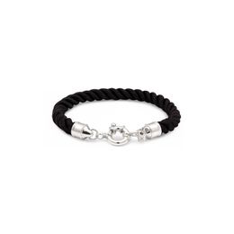 Kuzzoi Armband 925 Sterling Silber in Schwarz | Gr.: 19 cm