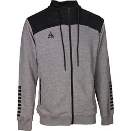 Select Trainingsjacke "Kapuzen-Sweatjacke Oxford V22" in Grau | Gr.: S