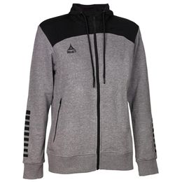 Select Trainingsjacke "Kapuzen-Sweatjacke Oxford Damen V22" in Grau | Gr.: XL