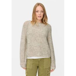 Camel Active Strickpullover mit Rundhalsausschnitt in Hellgrau | Gr.: XXS