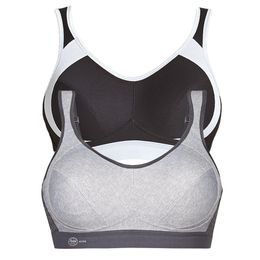 Anita Sport BH extreme control in heather grey schwarz | Gr.: 70C