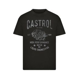 F4NT4STIC T-Shirt Castrol Retro Engine in schwarz | Gr.: 134/140