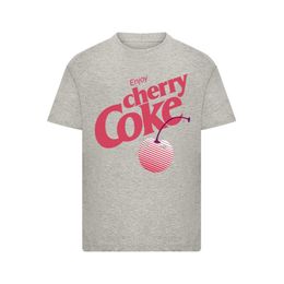 F4NT4STIC T-Shirt Coca Cola Enjoy Cherry Coke in grau meliert | Gr.: 134/140