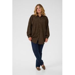Kaffe curve Kleid KCverana Loose fit in Chocolate Brown CC | Gr.: 54