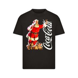F4NT4STIC T-Shirt Coca Cola Leaning Santa in schwarz | Gr.: 158/164
