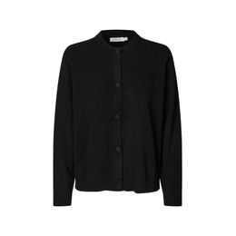 Masai lang&auml;rmeliger Cardigan MaLeanna in schwarz | Gr.: 40