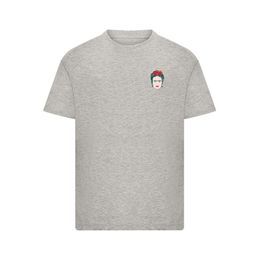 F4NT4STIC T-Shirt Frida Kahlo Small Illustration in grau meliert | Gr.: 158/164