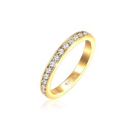 Elli Ring 925 Sterling Silber in Gold | Gr.: 50