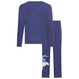 Kidsworld Langarmshirt & Leggings in marine | Gr.: 140/146