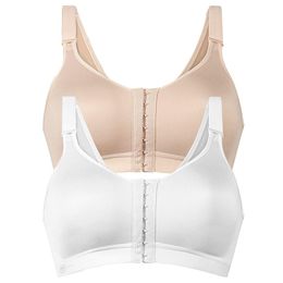 Anita Sport BH mit Vorderverschluss Frontline Open in Weiss desert | Gr.: 90E