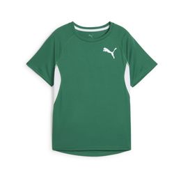 Puma T-Shirt "Y CROSS THE LINE TEE 3.0" in Grün | Gr.: 128