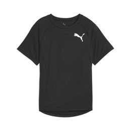 Puma T-Shirt "Y CROSS THE LINE TEE 3.0" in Schwarz | Gr.: 140