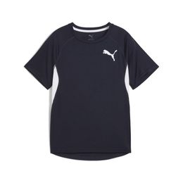 Puma T-Shirt "Y CROSS THE LINE TEE 3.0" in Blau | Gr.: 164