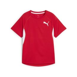 Puma T-Shirt "Y CROSS THE LINE TEE 3.0" in Rot | Gr.: 128
