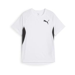 Puma T-Shirt "Y CROSS THE LINE TEE 3.0" in Wei&szlig; | Gr.: 152