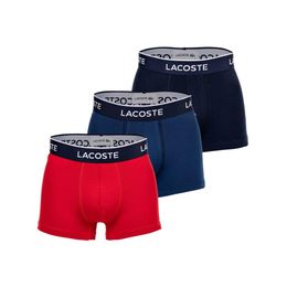 Lacoste Boxershort 3er Pack in Blau/Rot | Gr.: XXL