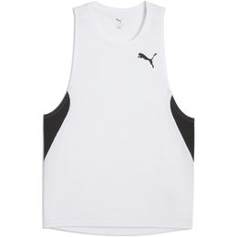 Puma Sportshirt "Cross The Line Singlet 3.0" in Weiß | Gr.: S