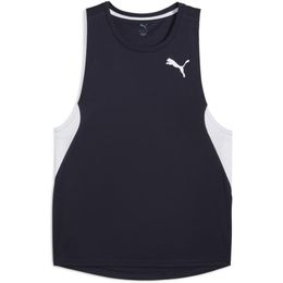 Puma Sportshirt "Cross The Line Singlet 3.0" in Blau | Gr.: L