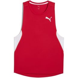 Puma Sportshirt "Cross The Line Singlet 3.0" in Rot | Gr.: L