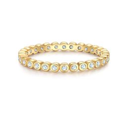 Glanzstücke München Glanzstücke München Ring aus Sterling Silber mit Zirkonia in gelbgold | Gr.: 58