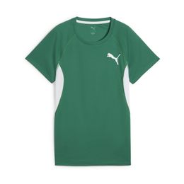 Puma T-Shirt "W CROSS THE LINE TEE 3.0" in Grün | Gr.: S