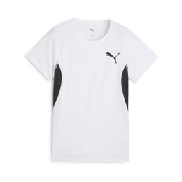 Puma T-Shirt "W CROSS THE LINE TEE 3.0" in Wei&szlig; | Gr.: XS